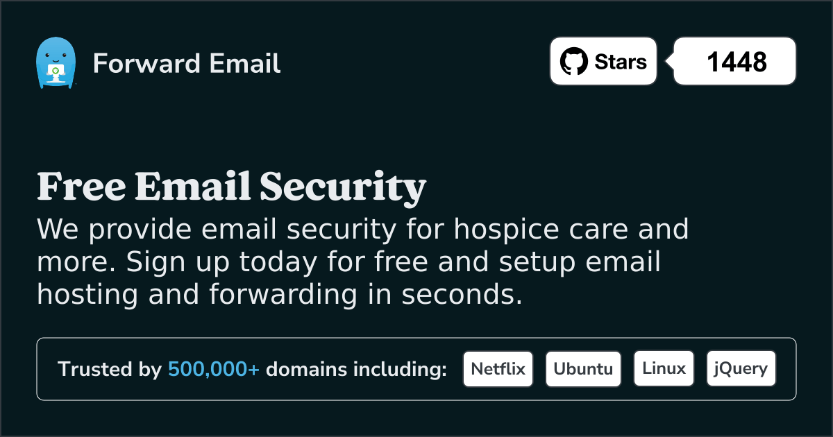 Free Email Security for Hospice Care